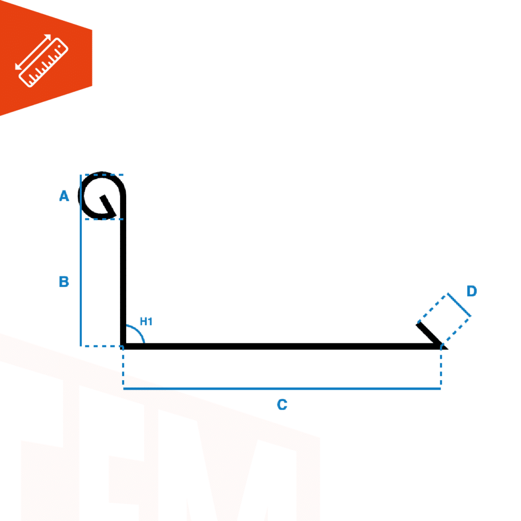 Koperen Bakgoot model G - Metem Zetwerk